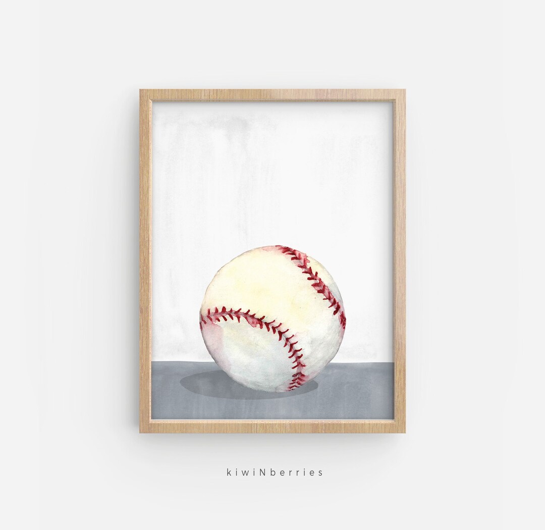 Baseball Print, Baseball Wall Art, Sport Print, Printable Sports Art ...