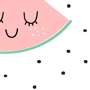Cute Watermelon Print - Pastel Nursery Decor - Nursery Wall Art ...