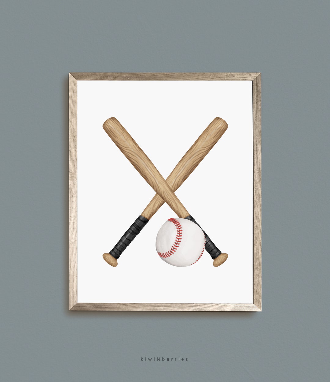 Baseball Bat Poster, Digital Printable Baseball Prints, Sport Room ...