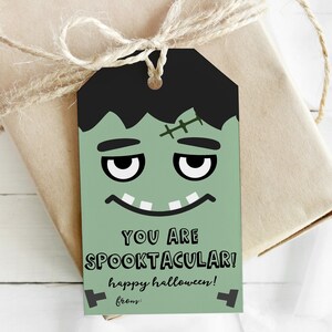 Printable Tags for Halloween, Party Treat Bags Tag, Gifts for ...