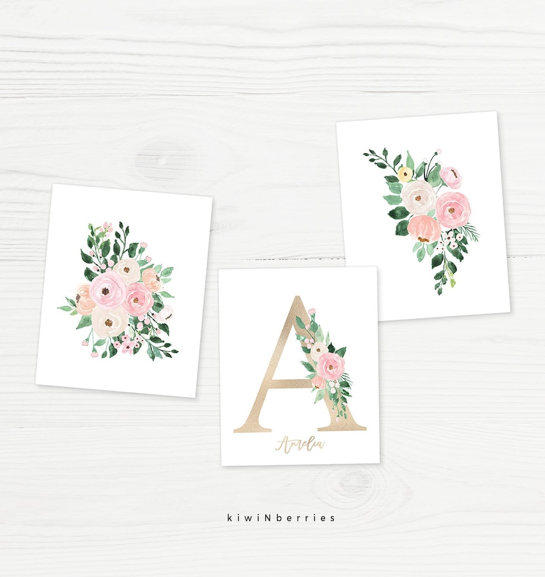 Boho Nursery Name, Baby Shower Gift, Baby Girl Wall Art, Personalized ...