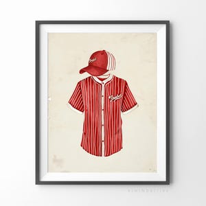 Retro Baseball Prints: Boys Room Decor, Set of 3 (digital Sport ...