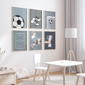 Soccer Ball Print, Digital Soccer Posters, Ball Football, Sport ...