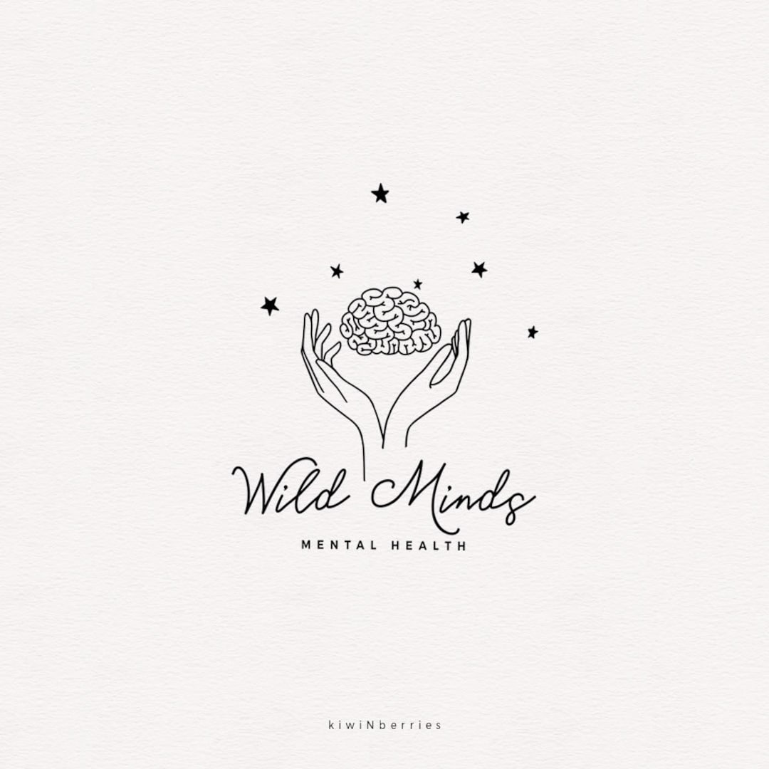 Mental Health Logo, Therapist Premade Logo, Counseling Logo, Brain Logo ...