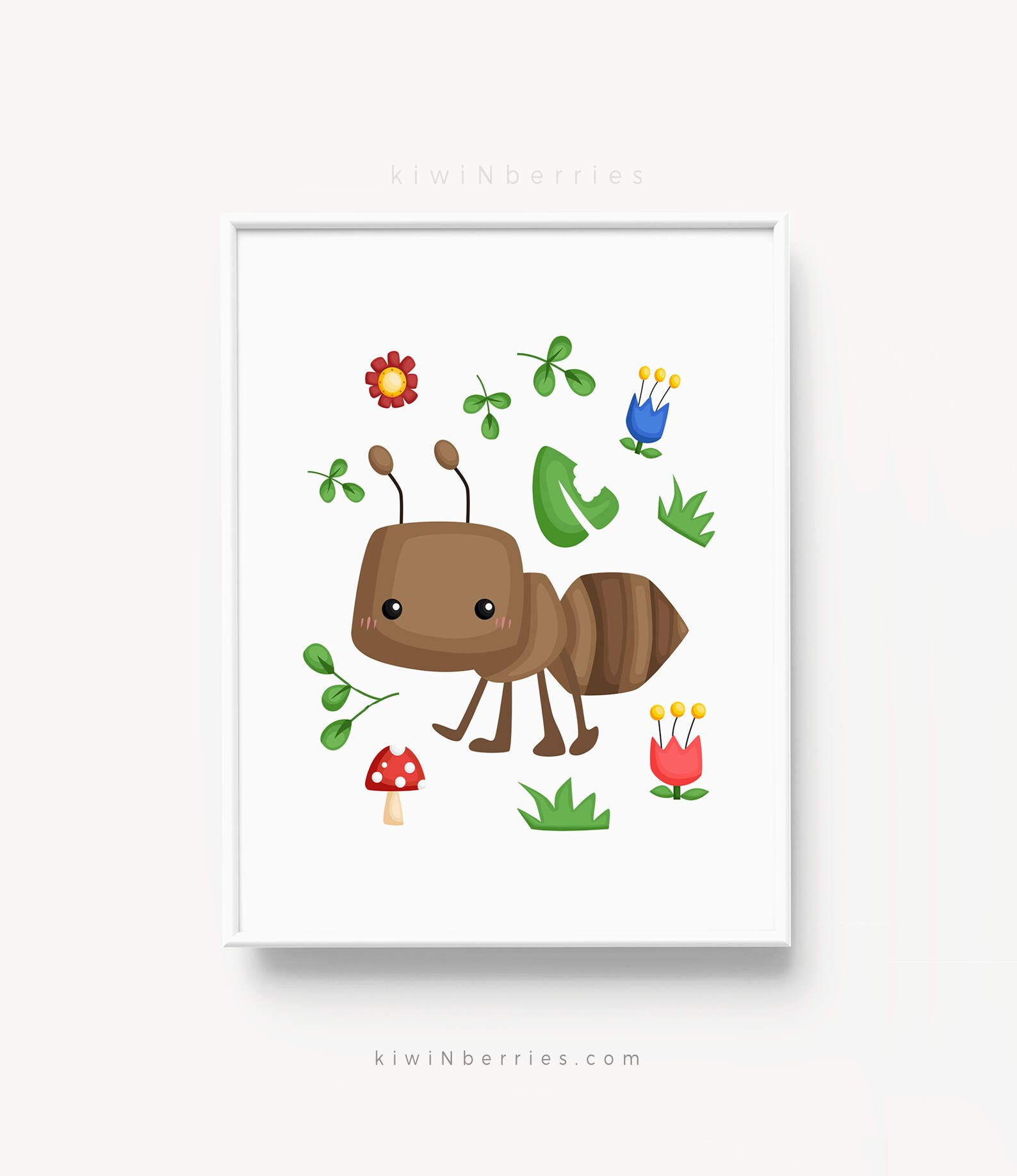 Cute Bugs Print Set, Playroom Kids Wall Art (digital Download) - Etsy