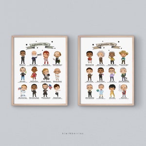 Influential People Posters, Great Humans in History, Men and Women ...