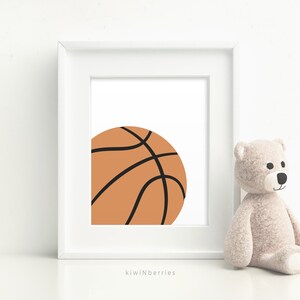 Basketball Digital Art, Printable Basketball, Gallery Wall Basketball ...