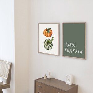 Autumn Art Print Set, Fall Decorations, DIY Printable Art, Hello ...