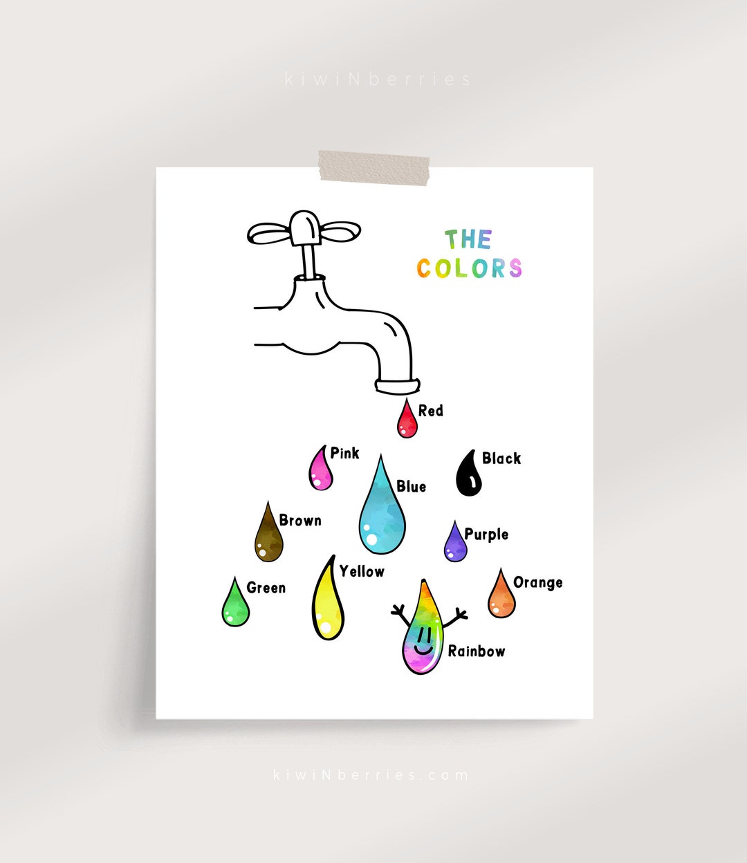 Colors Printable, Learning Colors Kids, Classroom Resources, Homeschool ...