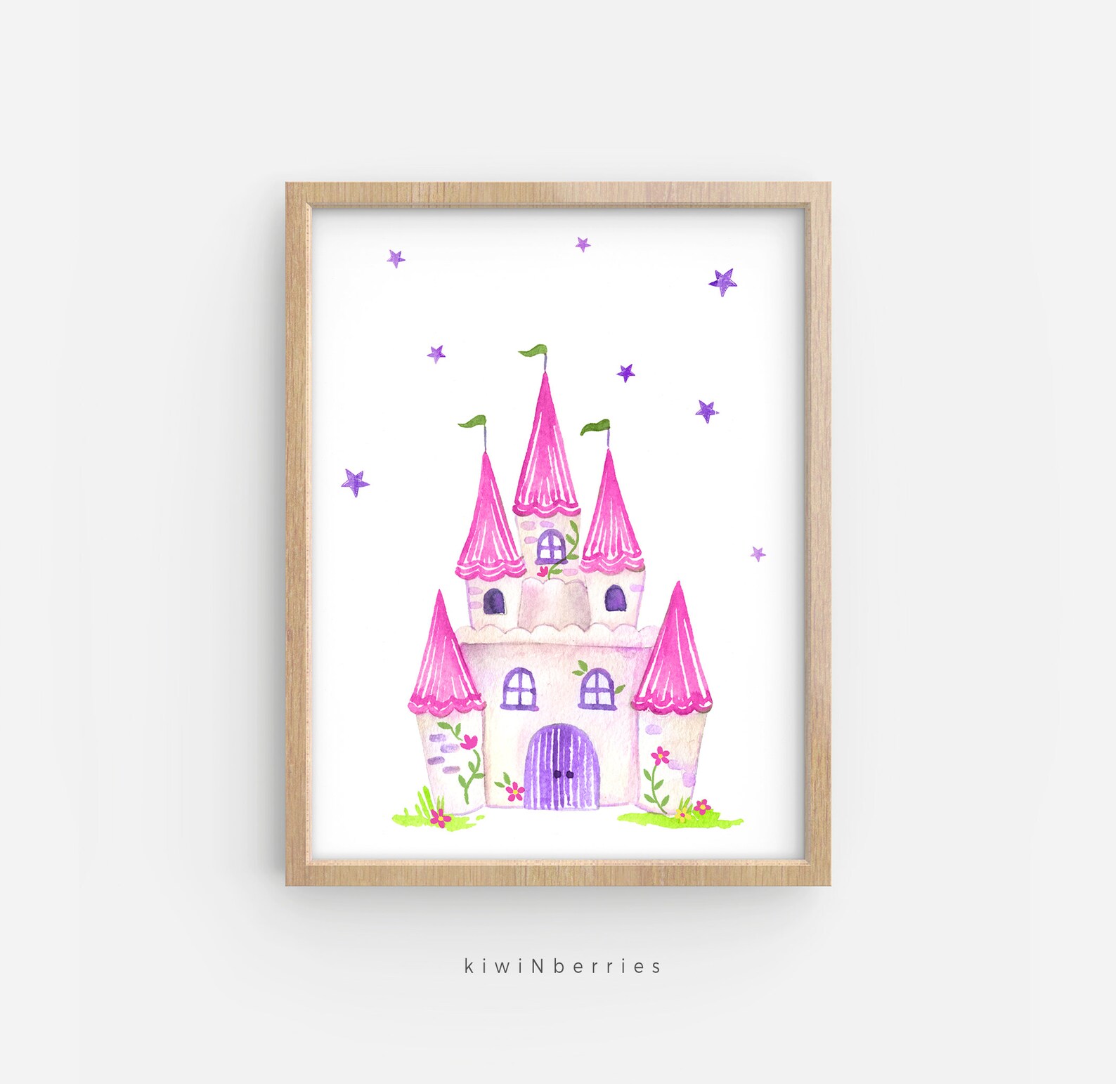 Princess Wall Art Princess Themed Nursery Toddler Girl - Etsy