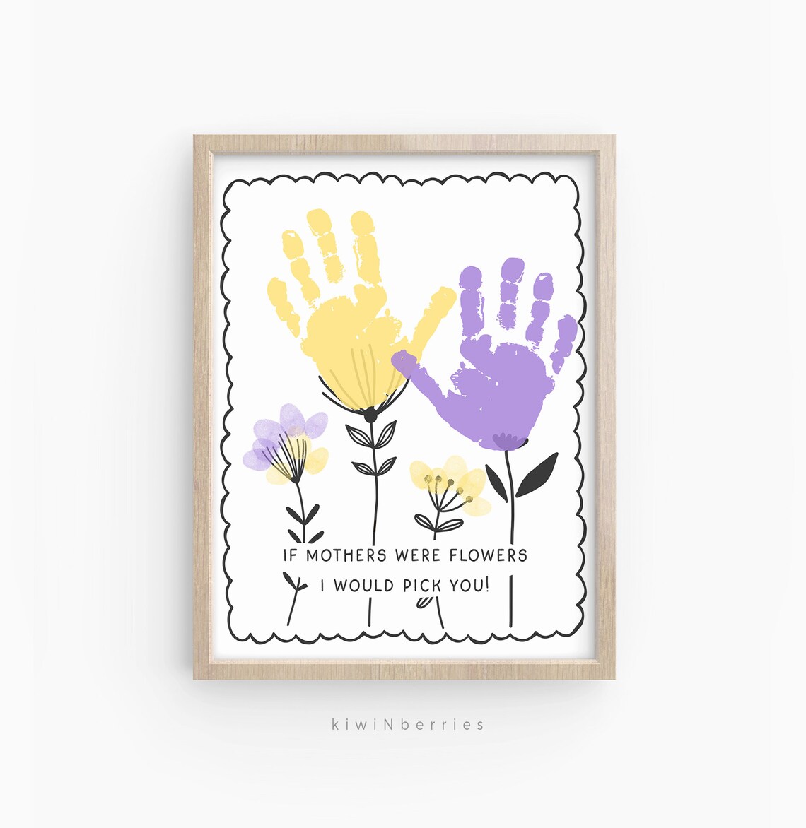 Mothers Day Handprint Flowers Printable Crafts for Kids - Etsy