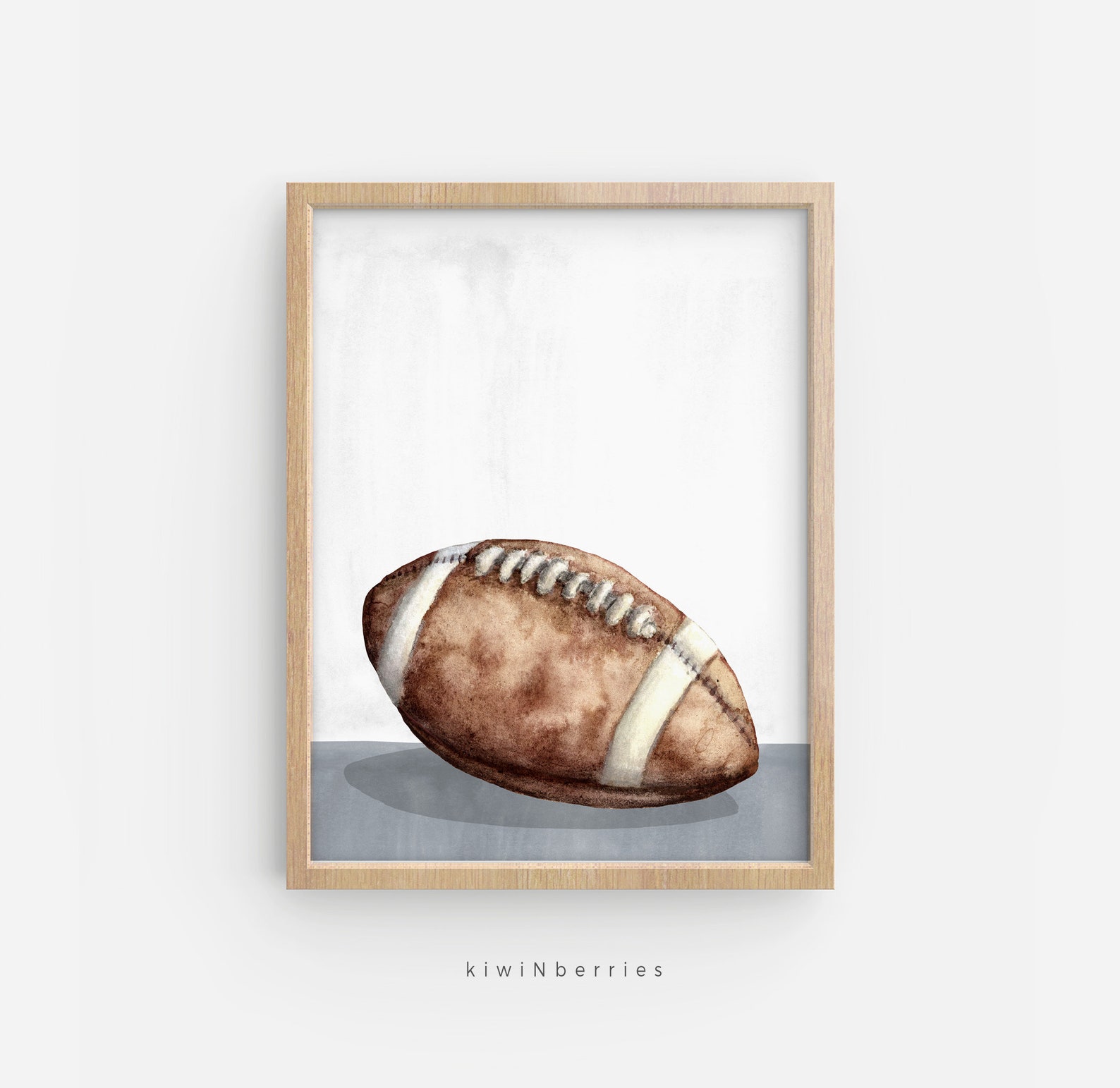 Football Print Football Wall Art Sport Print Printable - Etsy