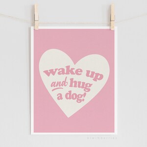 Pink Dog Gallery Wall Art: Puppy Prints Set (digital Download) - Etsy