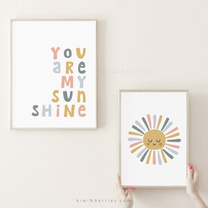 You Are My Sunshine Print, Kids Room Decor, Gender Neutral Wall Art ...