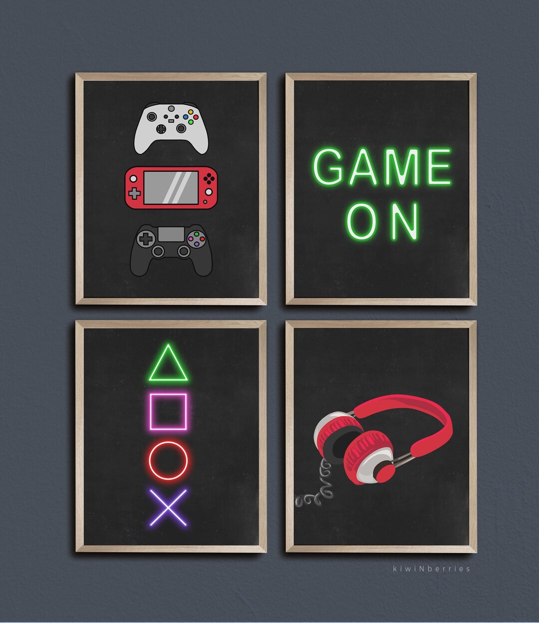 Gamer Room Decor, Game on Print, Printable File to DIY, Game Room Wall ...
