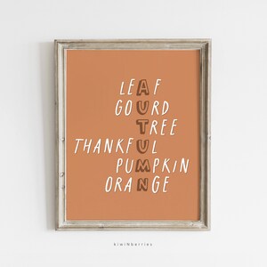 Autumn Art Print Set, Fall Decorations, DIY Printable Art, Hello ...