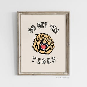 Go Get 'em Tiger Print: Boy Playroom Decor (digital Download) - Etsy