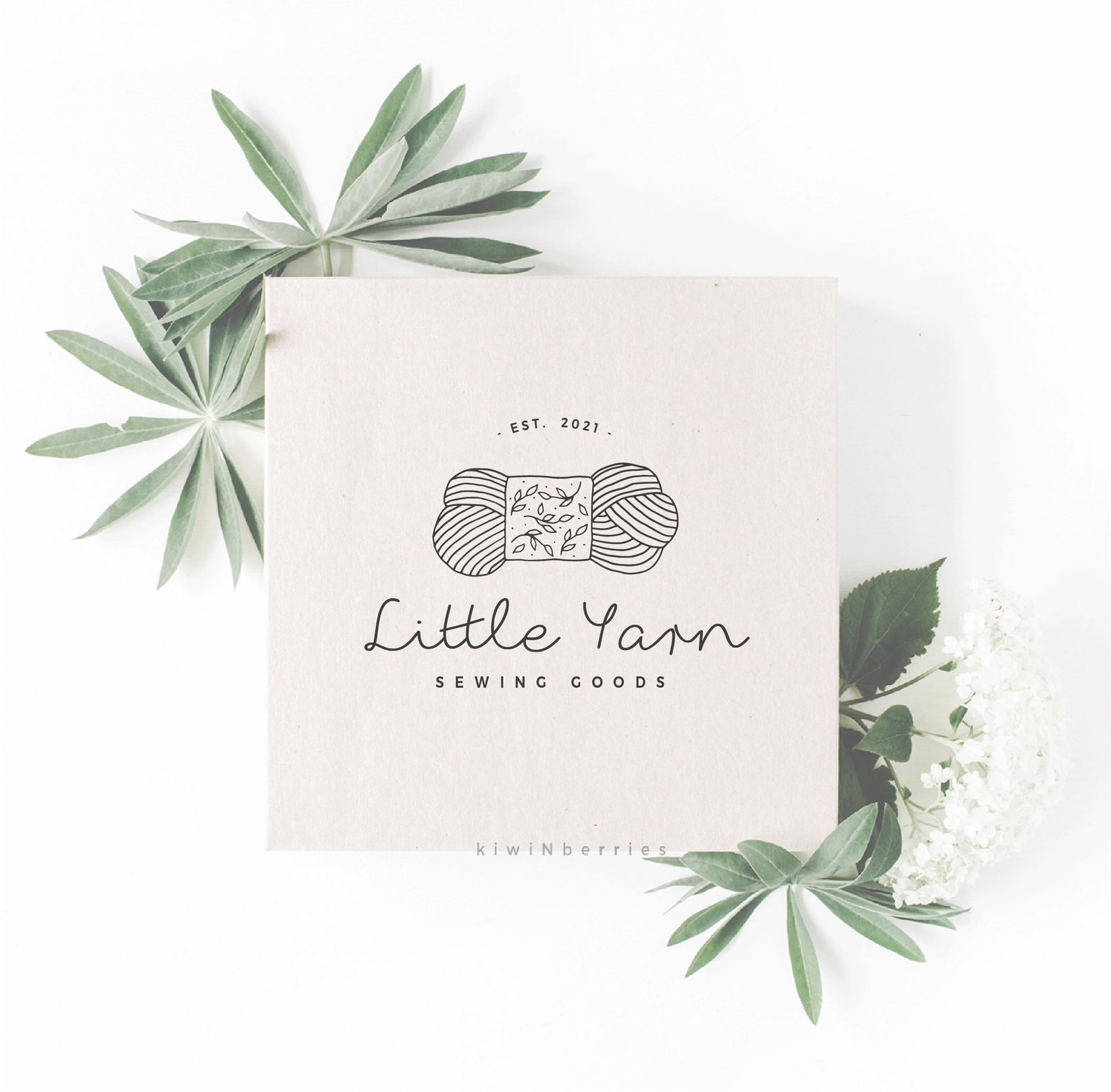 Yarn Logo Design Sewing Shop Logo Knitting Logo Premade - Etsy Canada