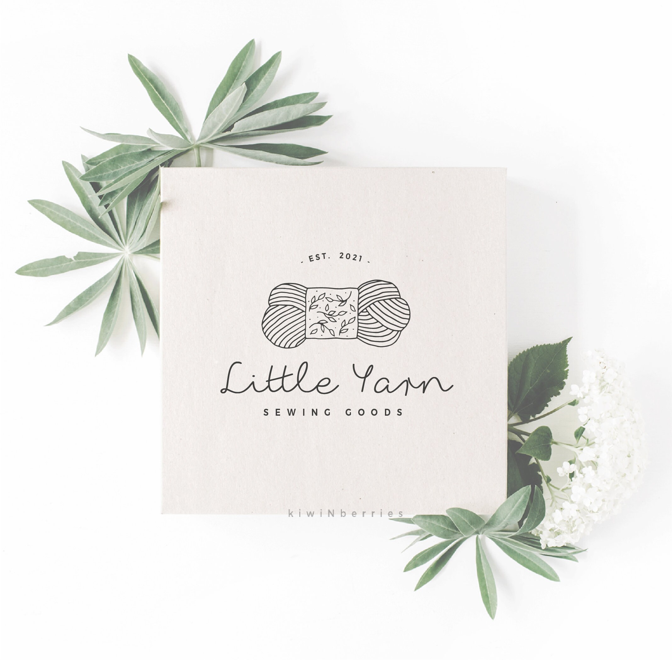 Yarn Logo Design Sewing Shop Logo Knitting Logo Premade - Etsy Canada