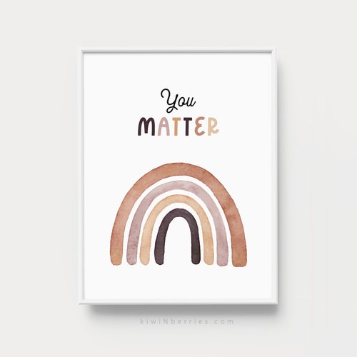 You Matter Print Inclusive Printables Positive Classroom - Etsy
