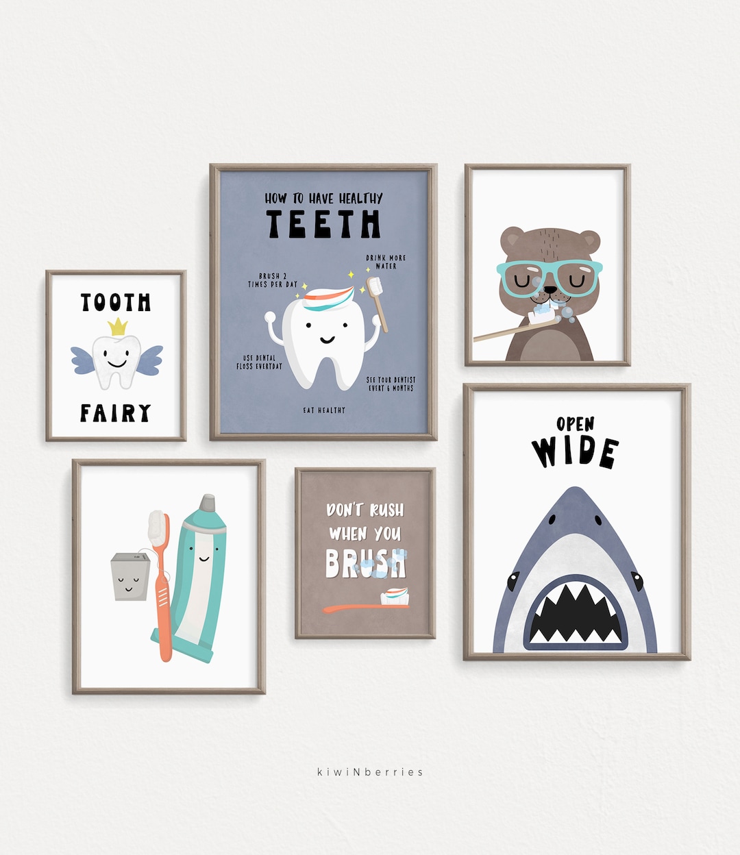 Kids Dental Office Decor, Dentist Printable Art, Pediatric Dental ...