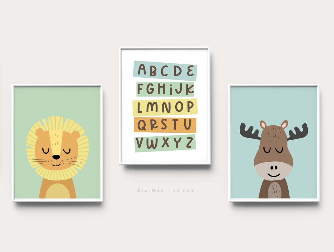 Kids Printable Wall Art, ABC Print, Classroom Homeschool Prints, Kids ...