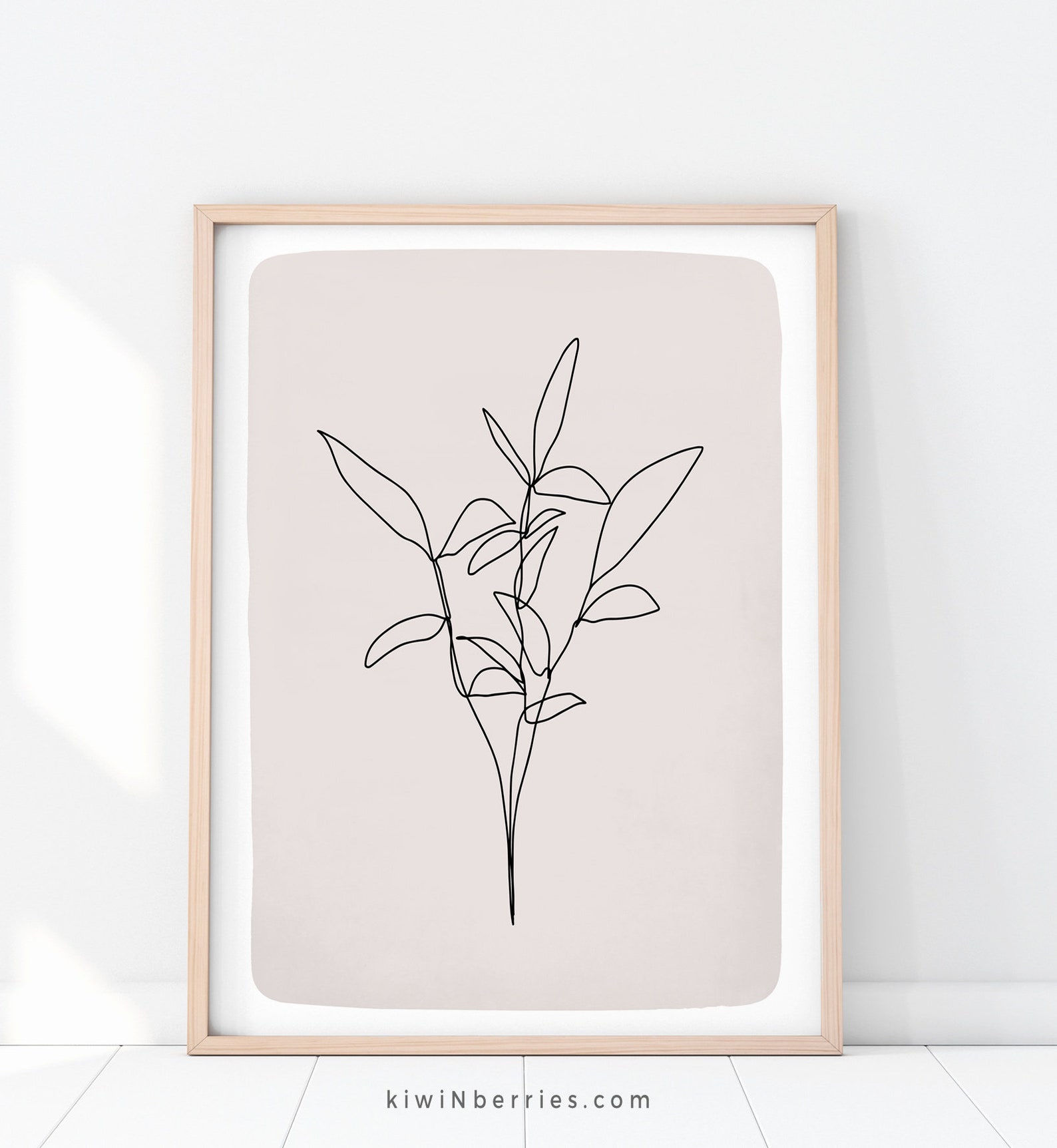 Line Art Prints Botanical Line Art Botanical Prints Blush | Etsy