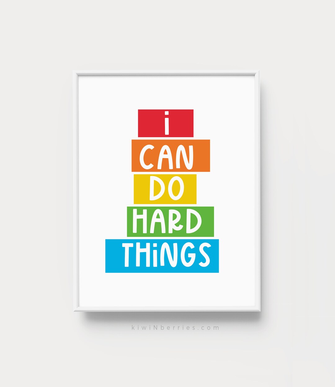 I Can Do Hard Things Print, Printable Hard Things, Positive ...