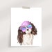 Girl Puppy Prints, Fun Wall Art Decor, Wall Decorations for Girls ...