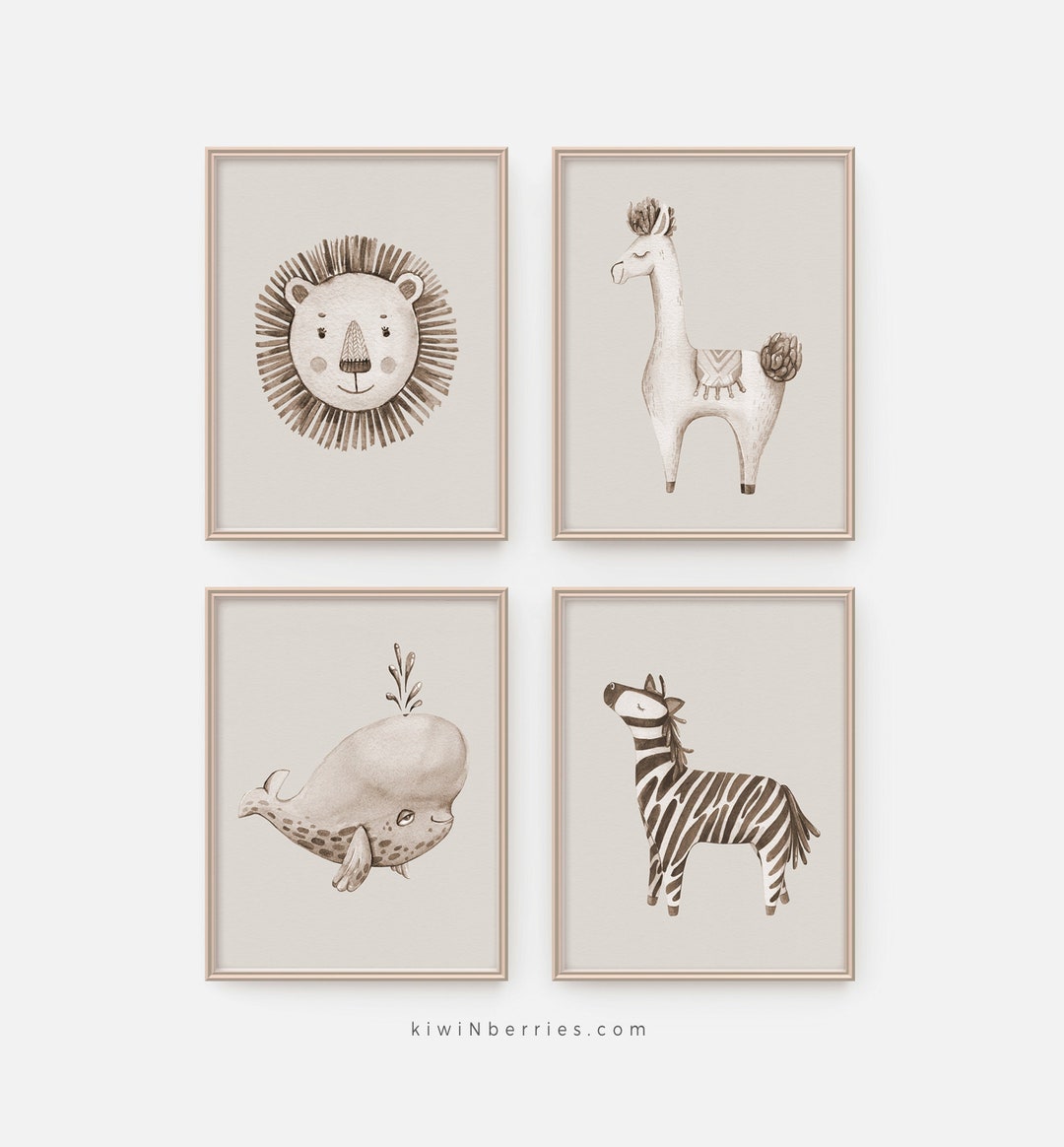Bohemian Nursery Decor, Printable DIY Art Set, Babys Room Print Digital ...