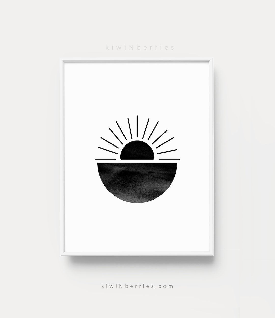 Sun Abstract Art, Black and White Abstract Art, Black and White Prints ...