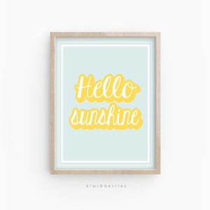Lemon Sunshine Print Set, Fun Printable Art for Kids, Kids Room Decor ...