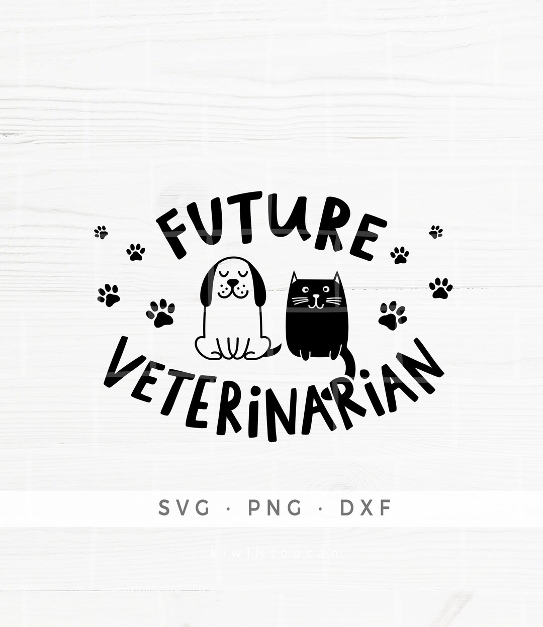 Future Veterinarian SVG, Cute Animal Design (PNG, DXF) - Etsy