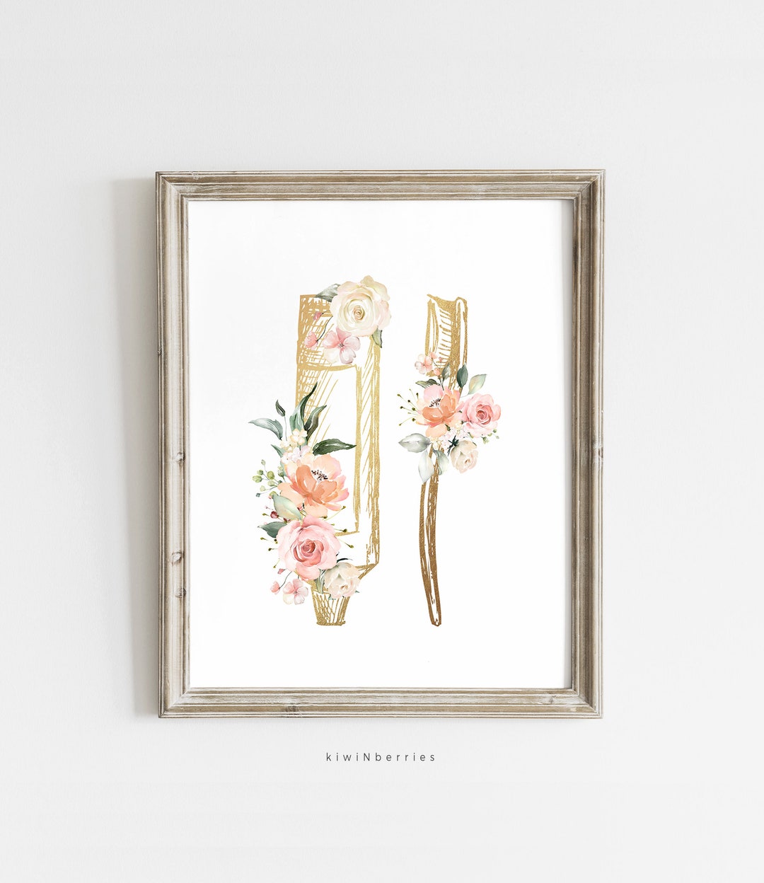 Toothbrush Print, Dental Office Wall Art, Dentist Gift, Dental ...