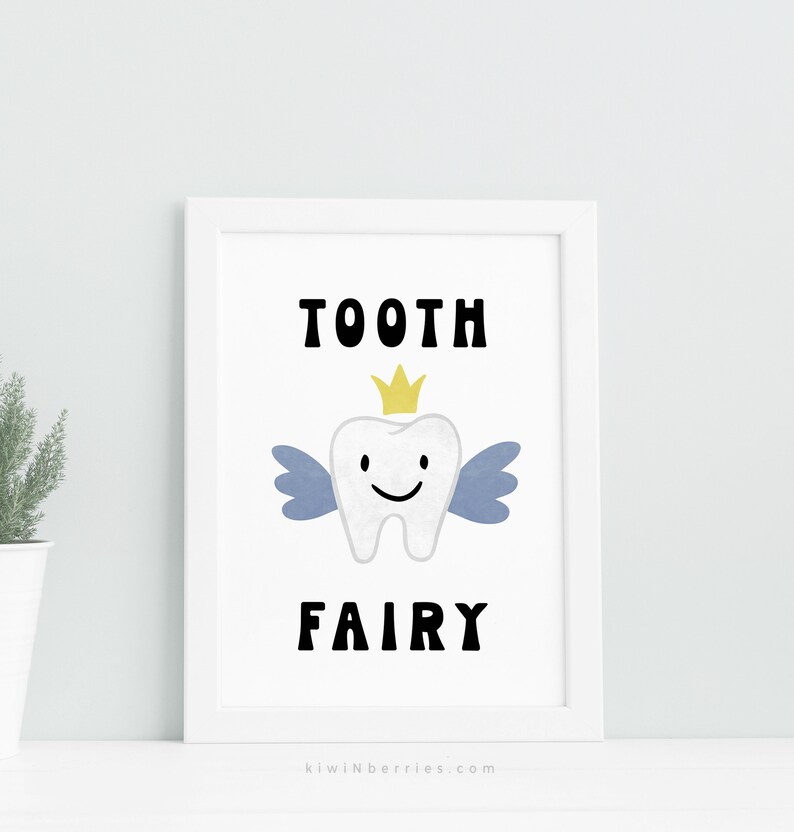 Tooth Fairy Print Dentist Office Decor Kids Oral Hygienist - Etsy