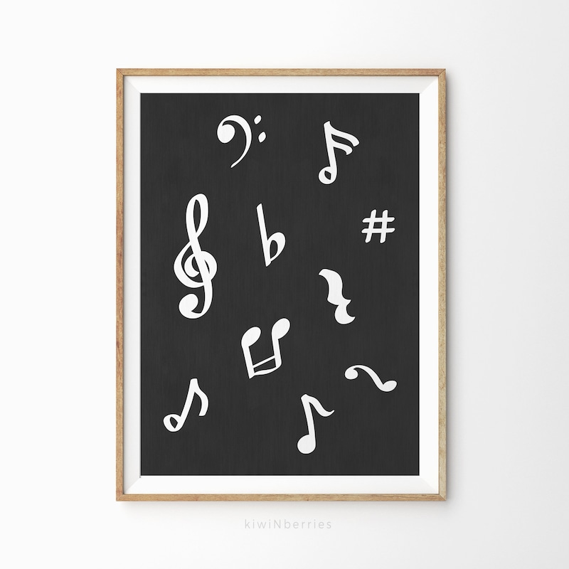 Music Note Poster - Etsy