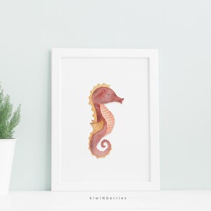 Set of 6 Sea Watercolor Collection - Sea Themed Nursery - Ocean Prints ...