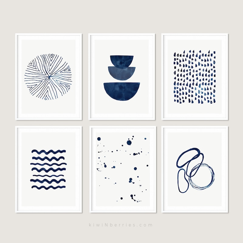 Navy Blue Decor - Etsy