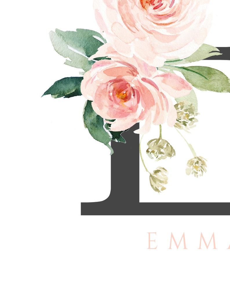 Boho Nursery Name, Baby Shower Gift, Baby Girl Wall Art, Personalized ...