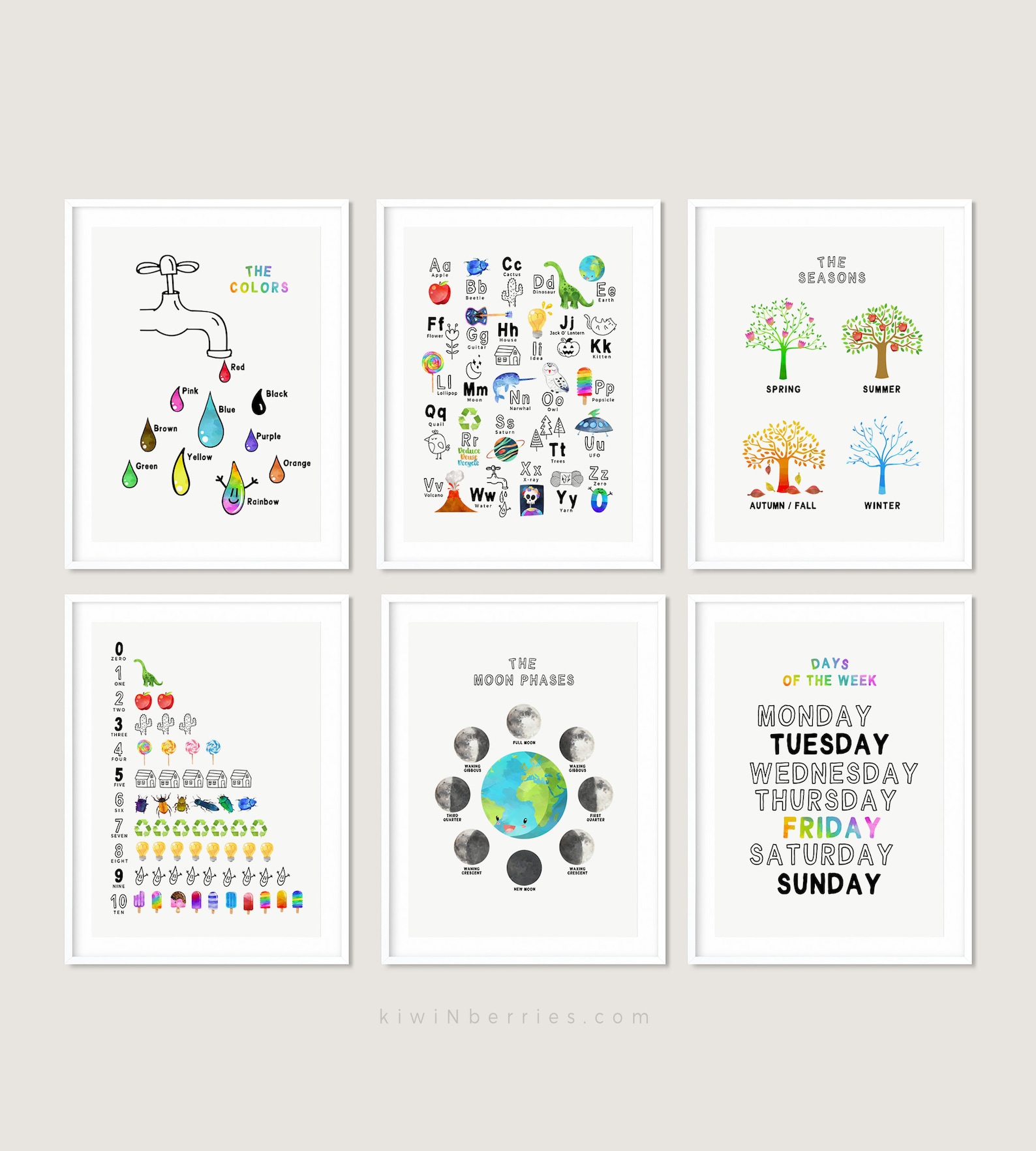 ABC Printable Alphabet Art Print ABC Printclassroom - Etsy