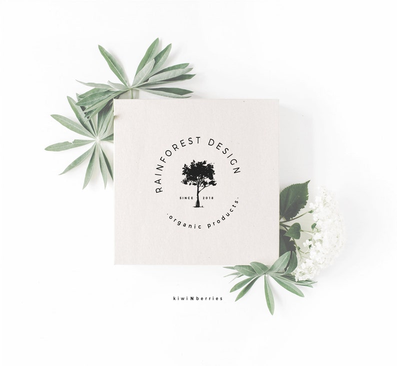 Tree logo design Premade logo Natural farmhouse shops | Etsy