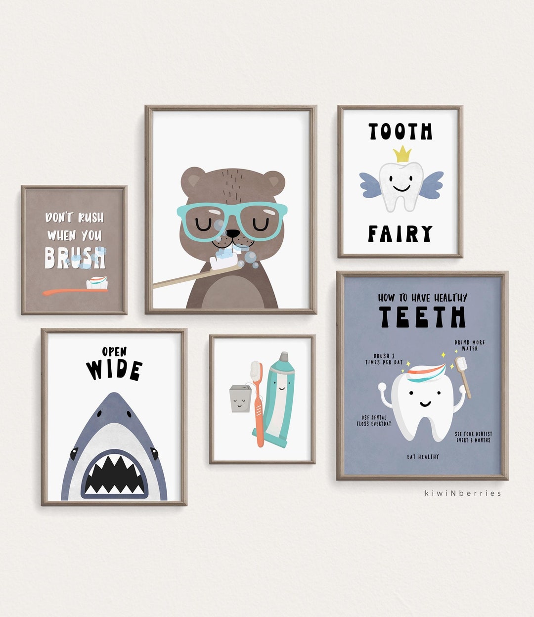 Printable Dentist Posters, Hygienist Office Decor, Oral Hygiene for ...