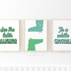 See You Later Alligator Printable, in a While Crocodile Print, Fun ...