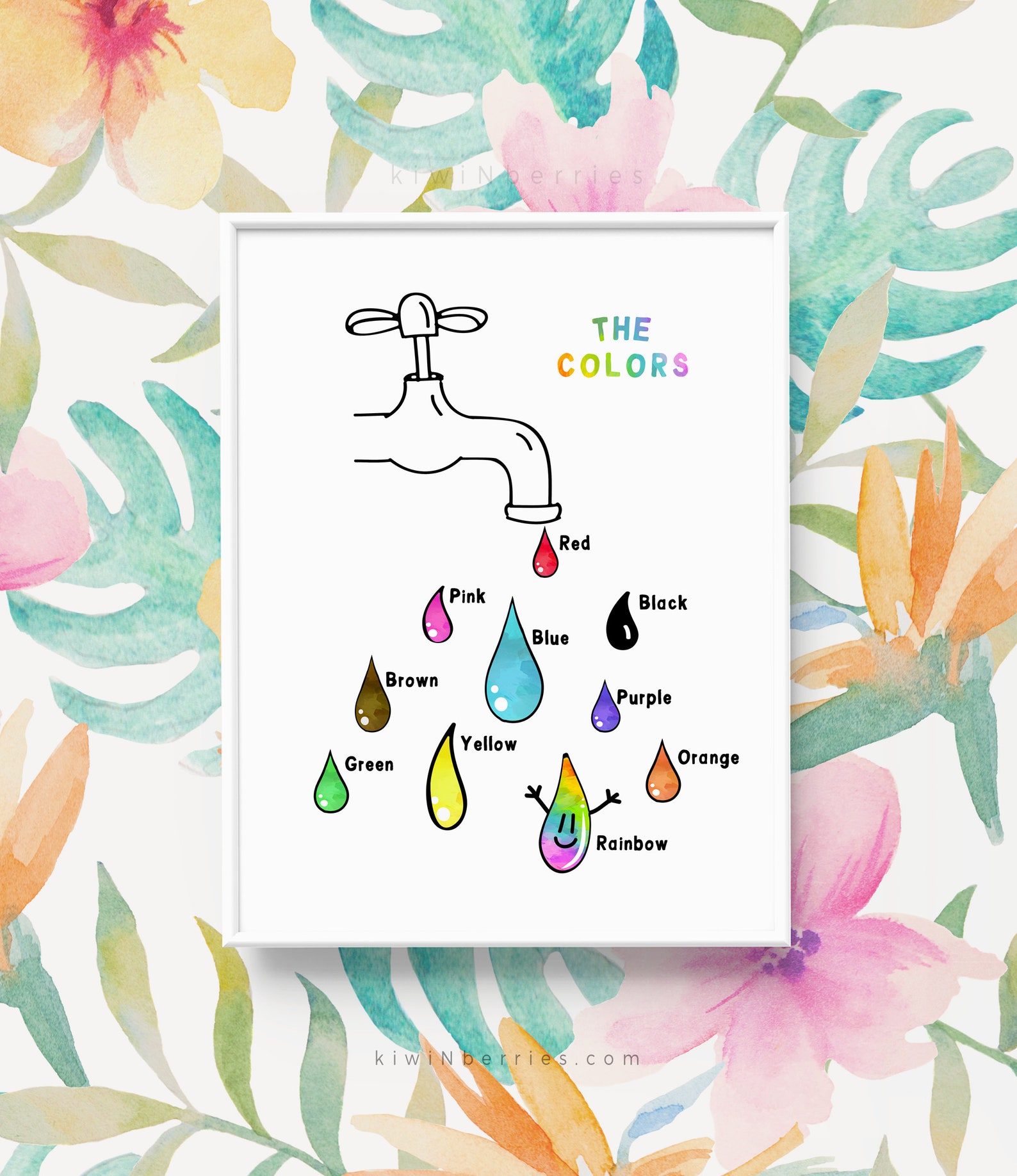 Colors Printable Learning Colors Kids Classroom Resources - Etsy