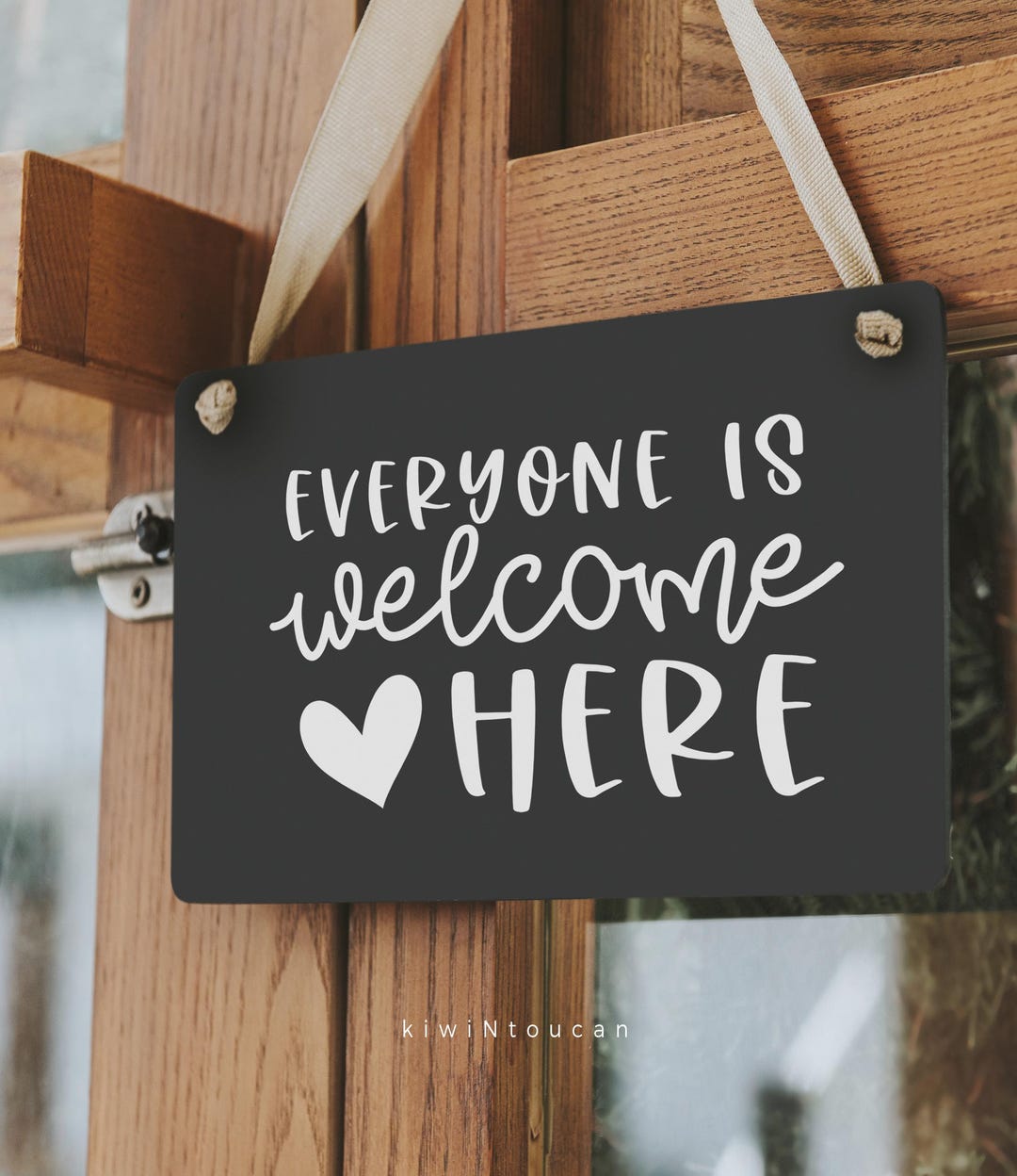 Inclusion Sign SVG: Everyone Welcome, Cricut Silhouette Cut File - Etsy