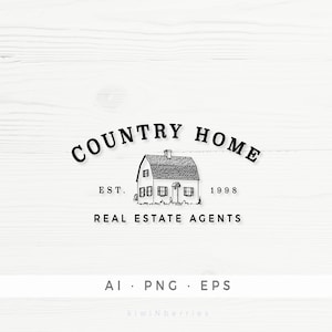 Vintage House Logo, Hand Drawn Home, House Sketch, Black and White ...