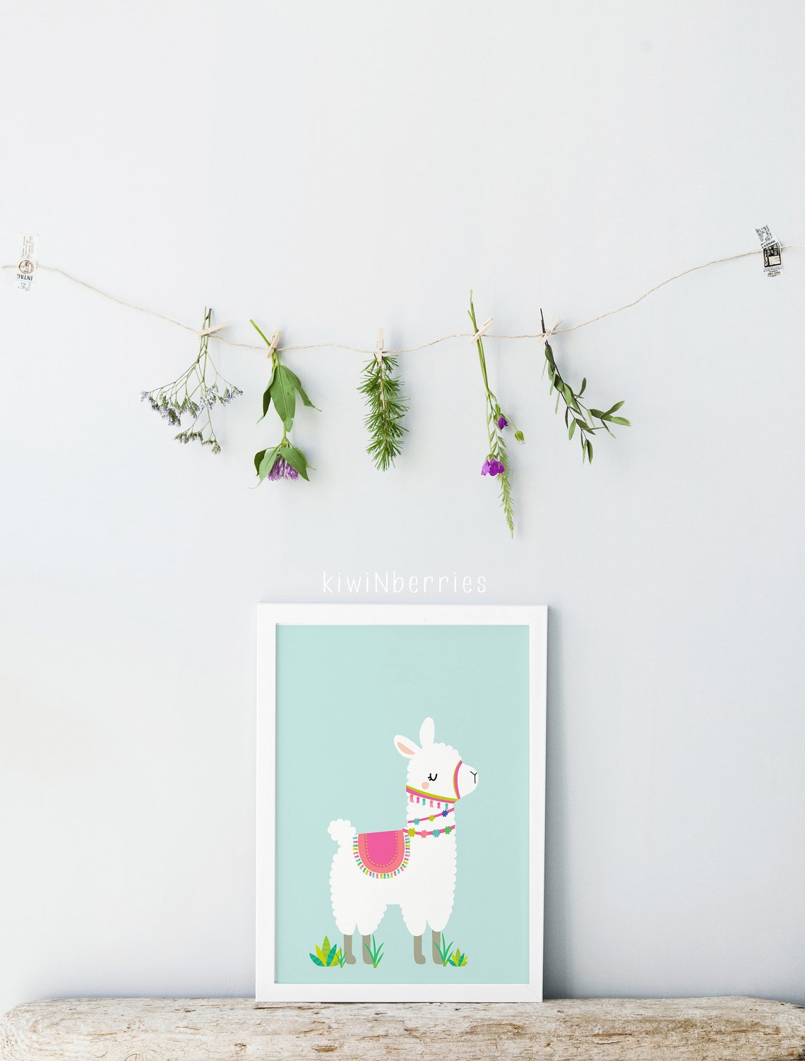 Llama Prints Kids Wall Art Printable Llama Kids Room Decor - Etsy