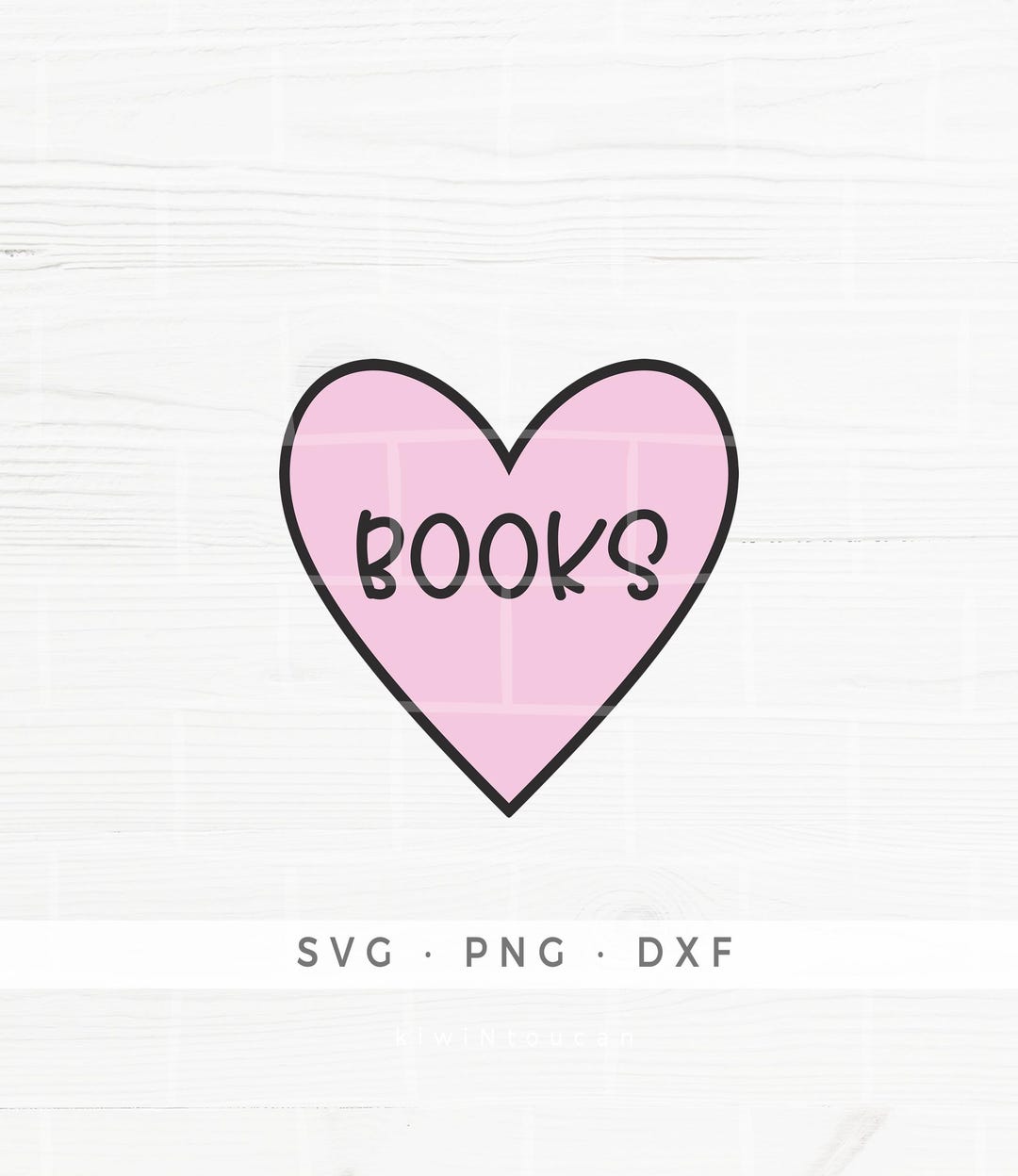 I Heart Books SVG: Love Heart, Chess Cut Files (commercial Use) - Etsy