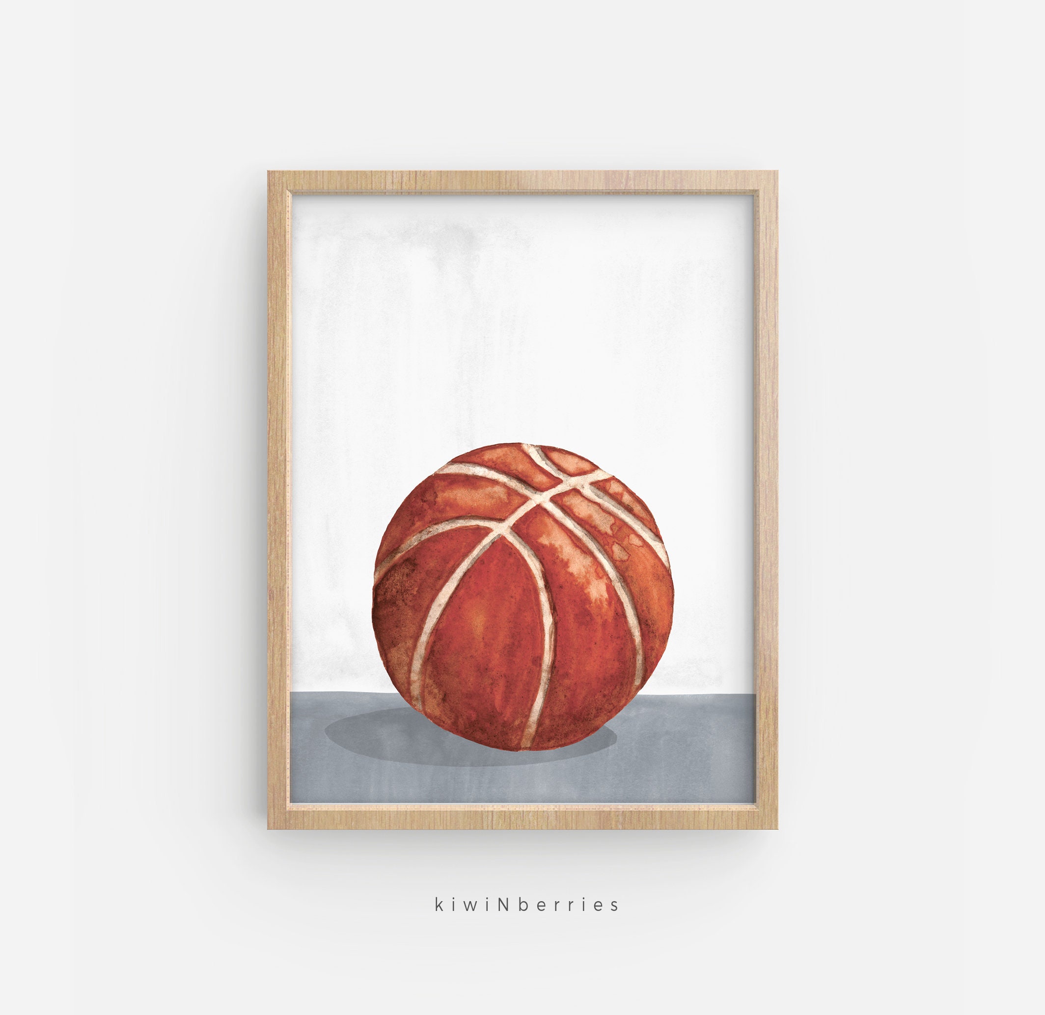 Basketball Print Basketball Wall Art Sport Print Printable | Etsy