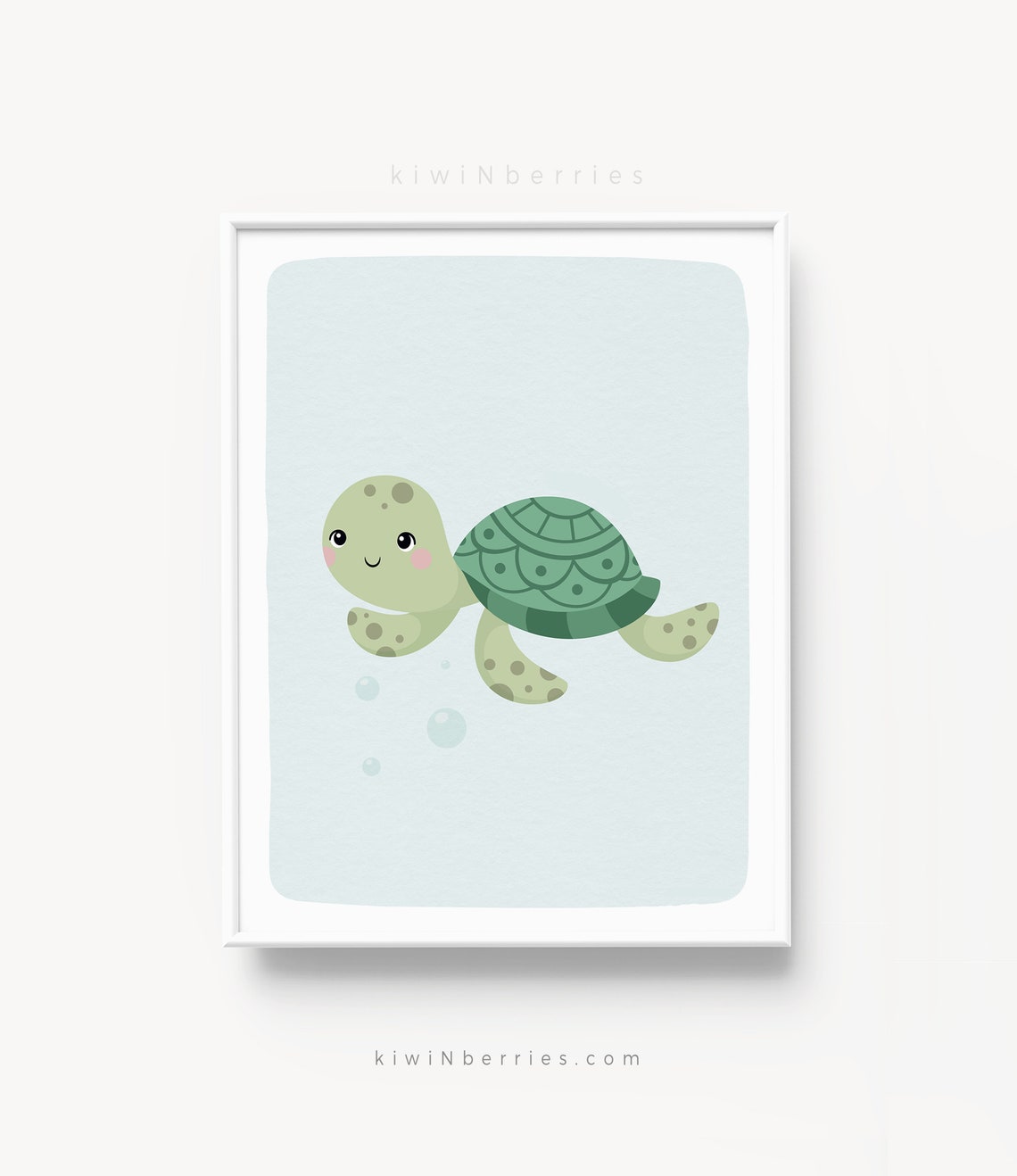 Sea Turtle Print Turtle Poster Ocean Wall Art Kids Ocean - Etsy